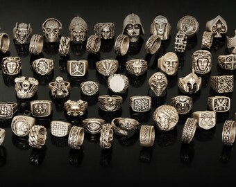 Gothic Ring Men - Etsy