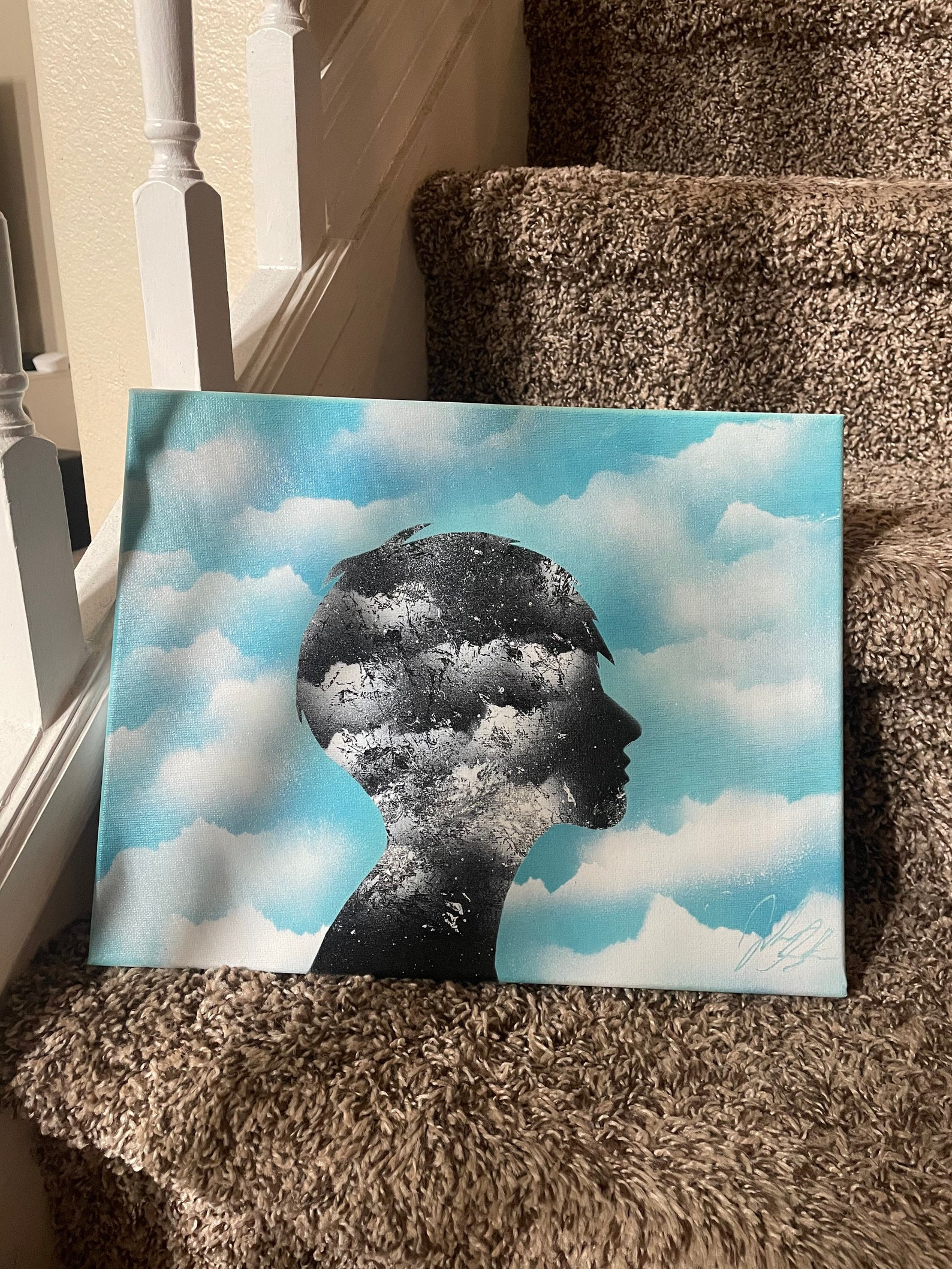 Mens Mental Health Awareness Portrait - Etsy