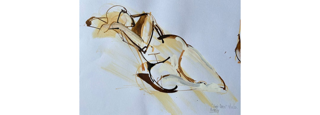 Figure Drawing - Original Art - Pen & Ink - Etsy