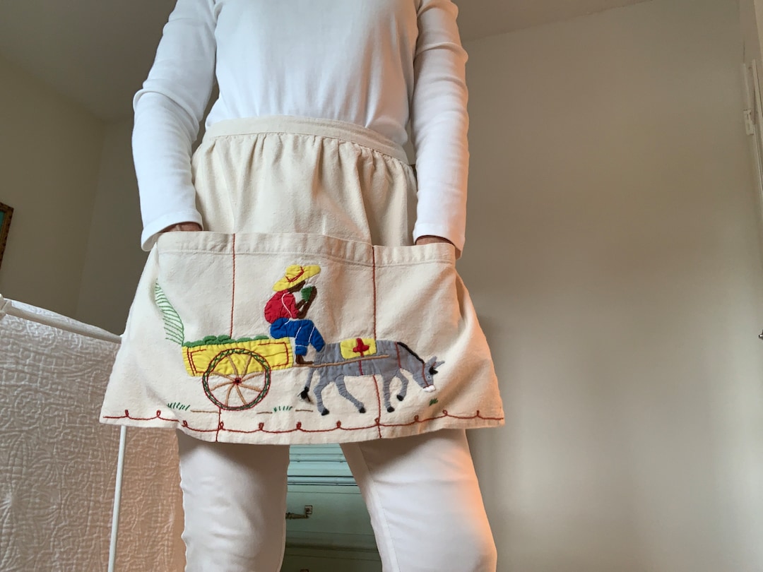 Vintage Mexican Style Apron - Etsy