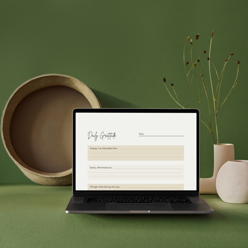 Printable PDF Gratitude Journal Digital File Download Instant Print ...
