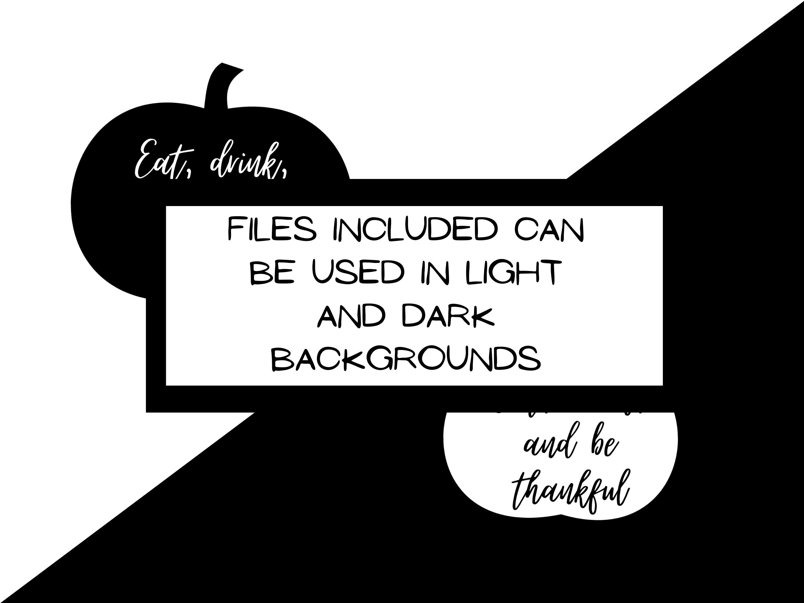 Eat Drink Thankful Svg Thanksgiving Svg Fall Svg Autumn Etsy