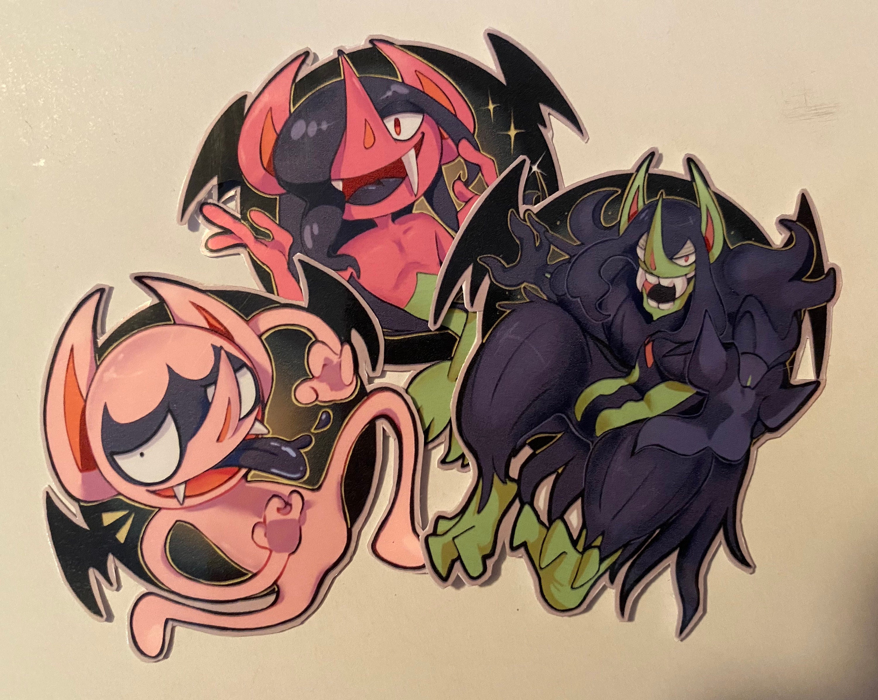 Pokemon Stickers Impidimp Evolution Line - Etsy UK