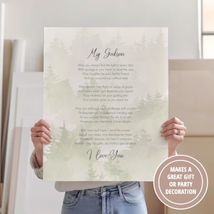 Godson Blessing, Printable Art for Godchild, My Godson Poetry, Baptism ...