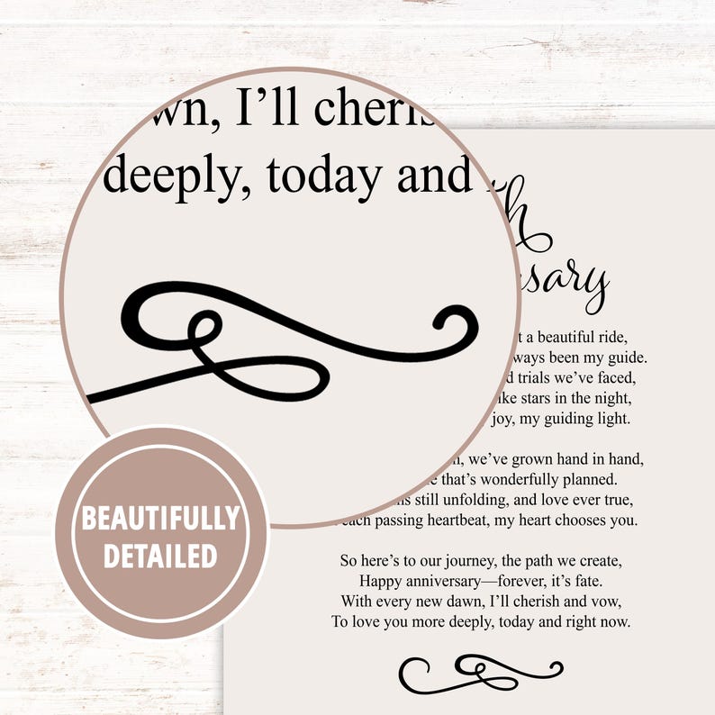 30th Anniversary Poem, PRINTABLE Poetry Instant Download, 30 Years of ...
