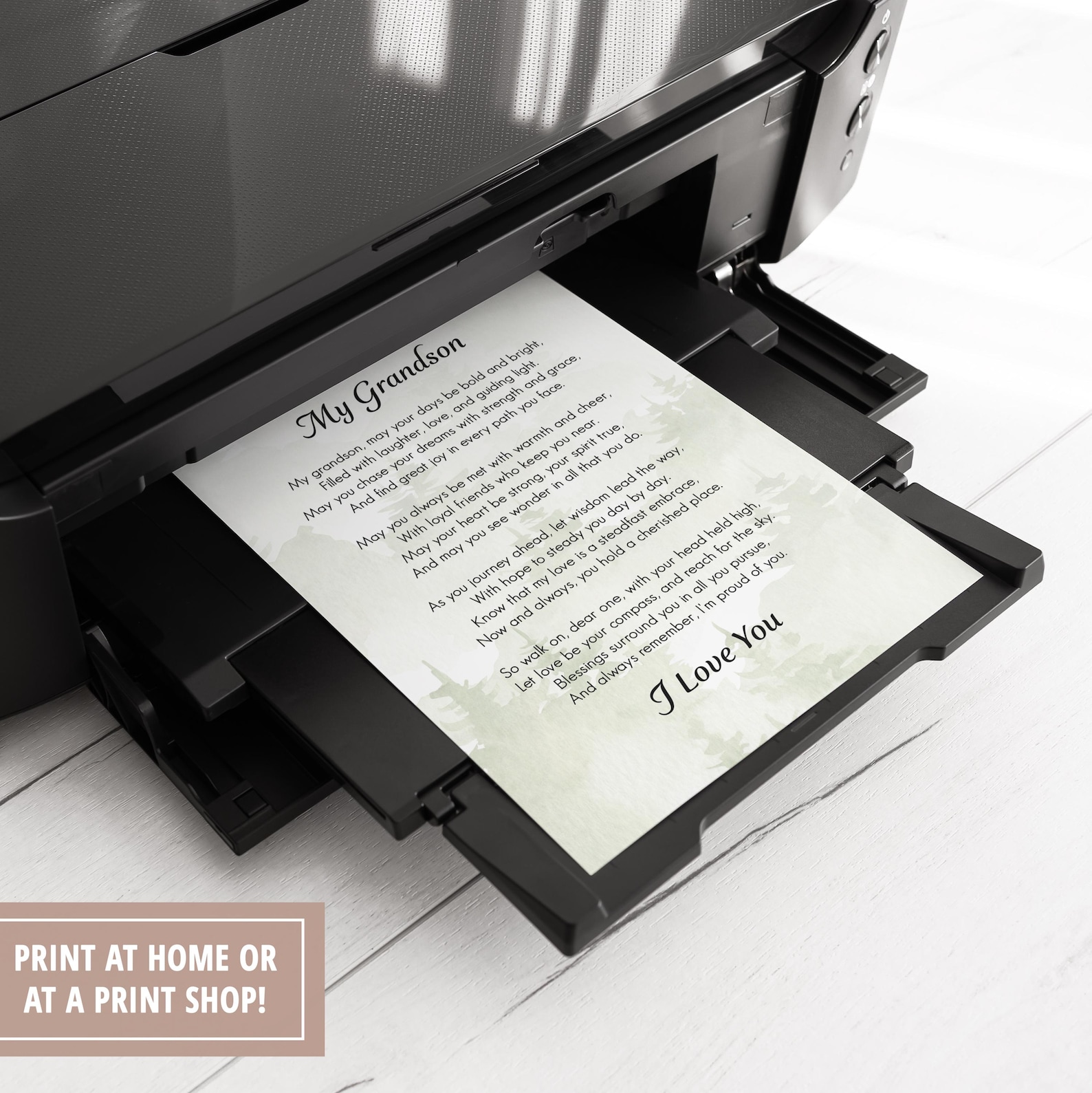 Grandson Poetry, Printable Wall Art for Grandchild, Poem for Boys ...