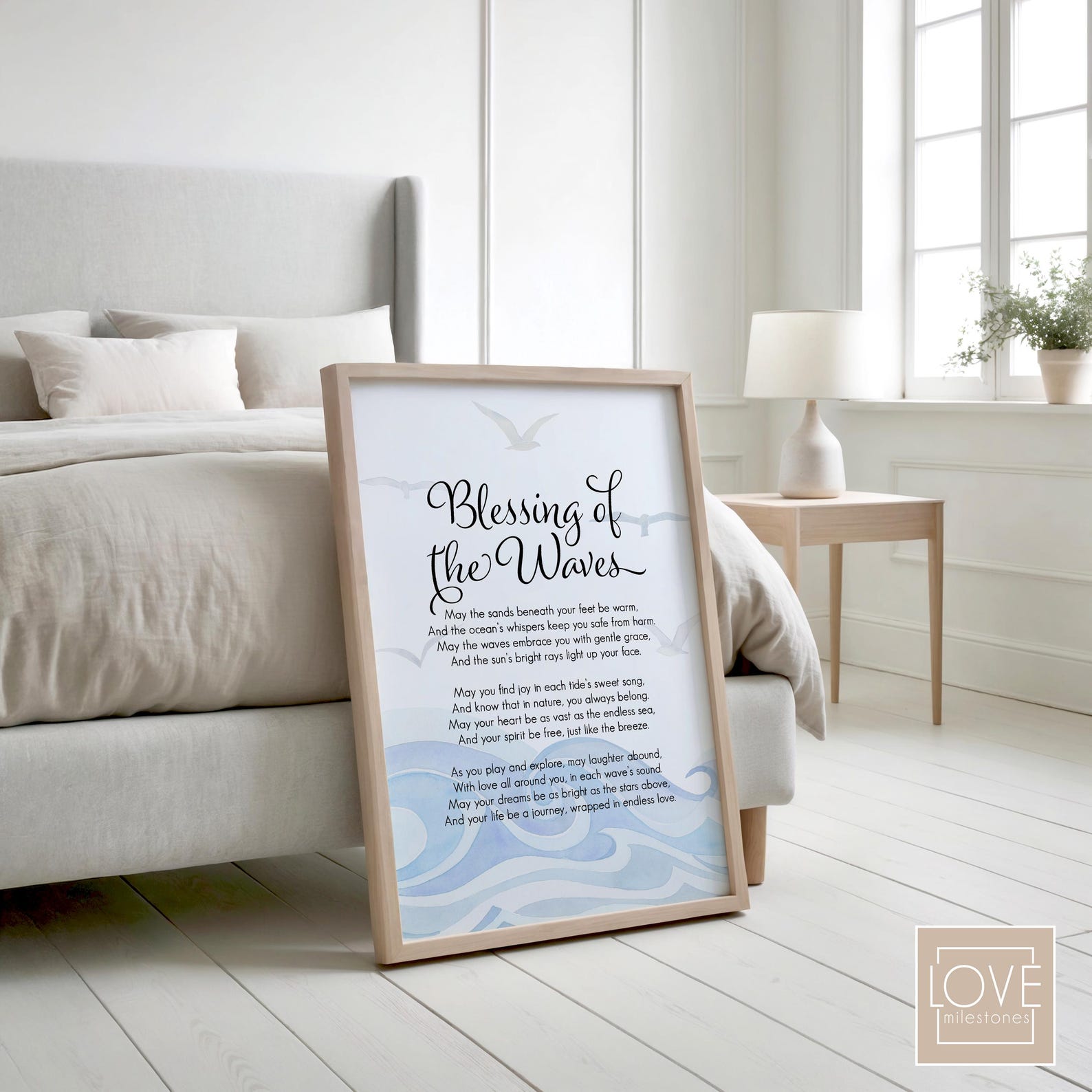 Poetry Printable Gift, Nautical Poem, Blessing of the Waves Poem, Ocean ...