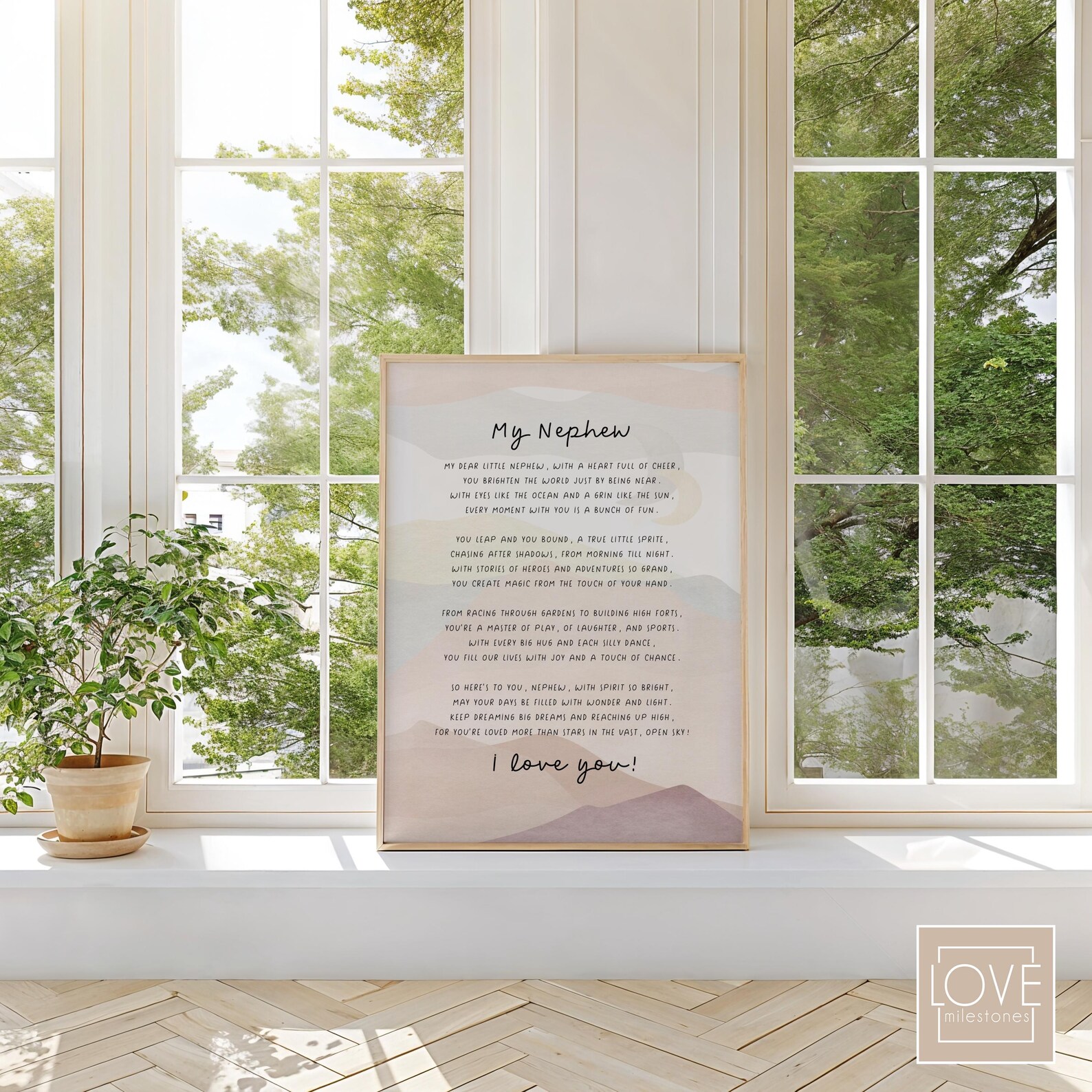 Nephew Poetry, INSTANT DOWNLOAD Printable Art for Nephew, Gift for ...