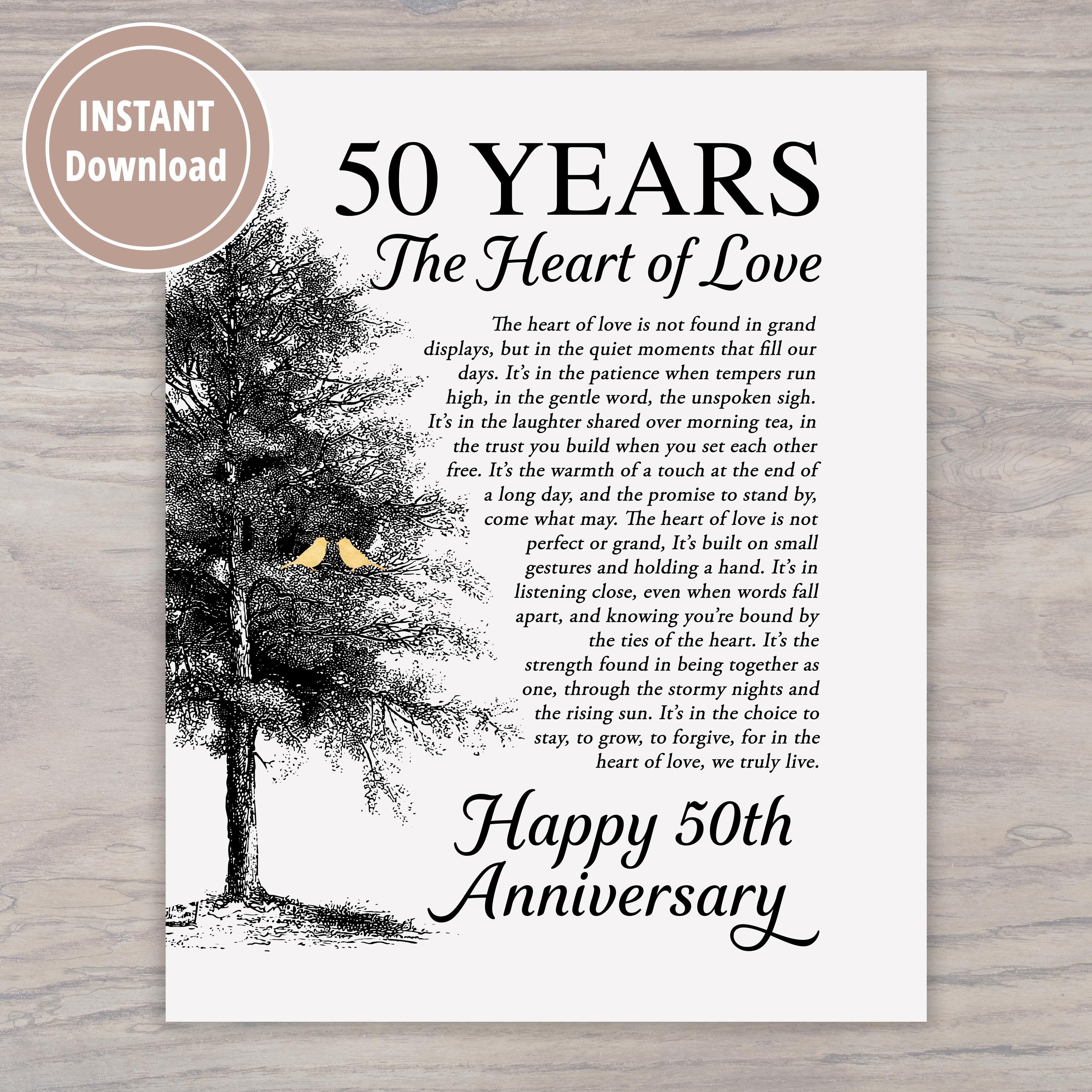 Printable 50th Anniversary Stationery