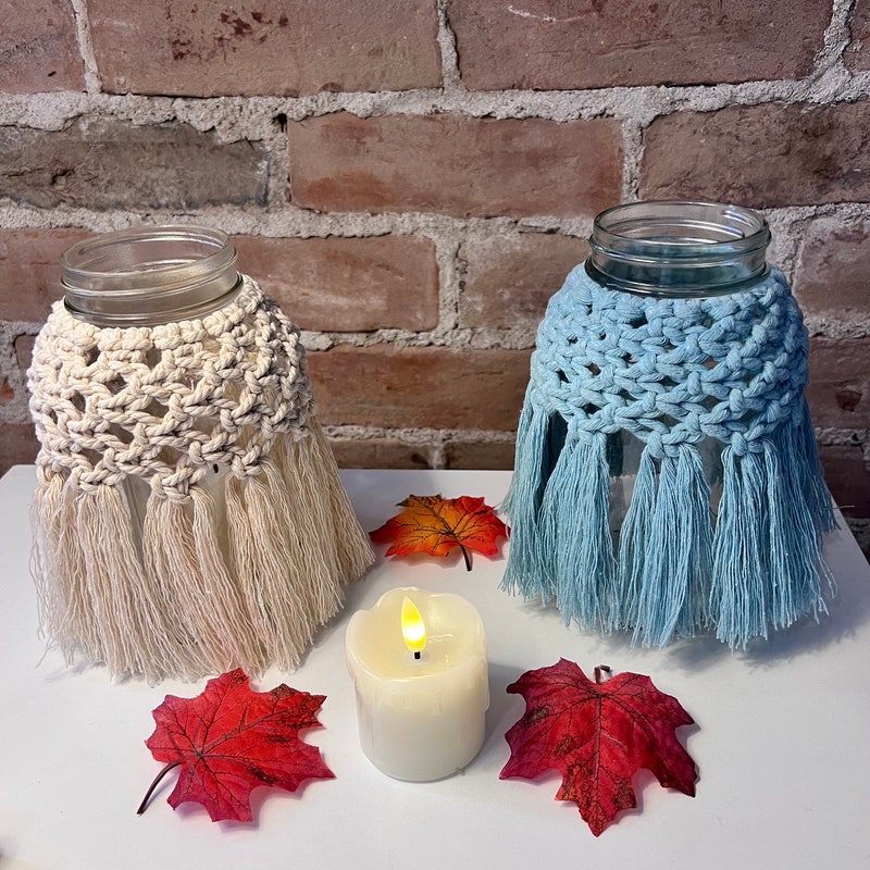 Macrame Candleholder - Etsy