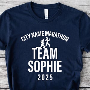 Custom Marathon Support Crew T-shirt: Family Matching Runner's Race ...
