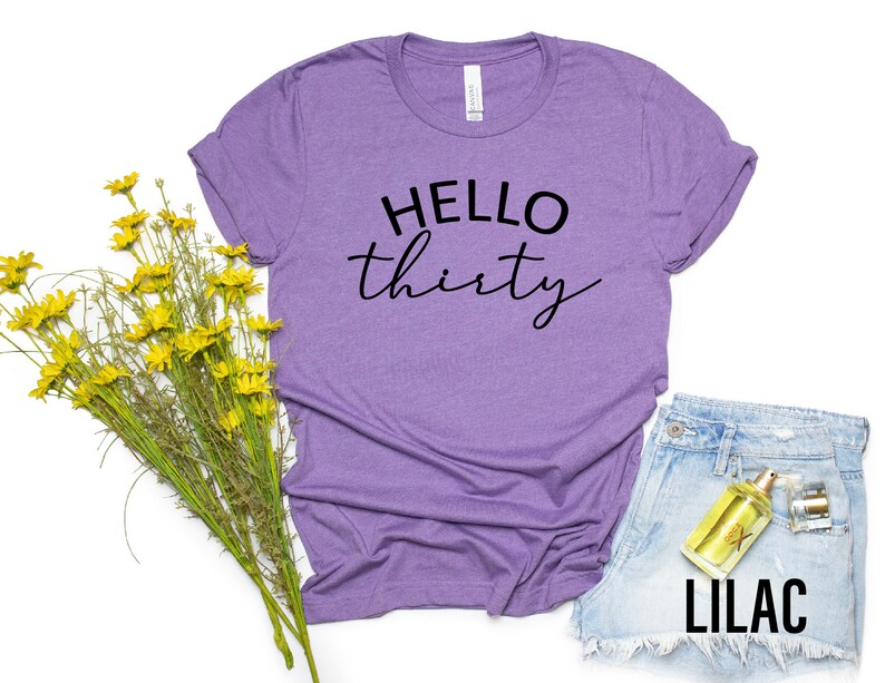 Hello Thirty Shirt: Funny 30th Birthday Gift, Unisex Tee - Etsy UK