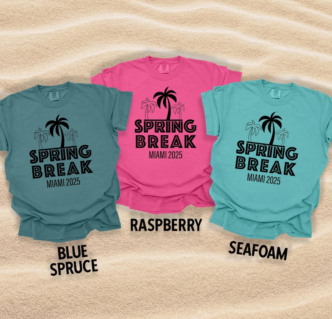 Benutzerdefinierte Spring Break T-Shirts, 2025 Frühlingsferien ...