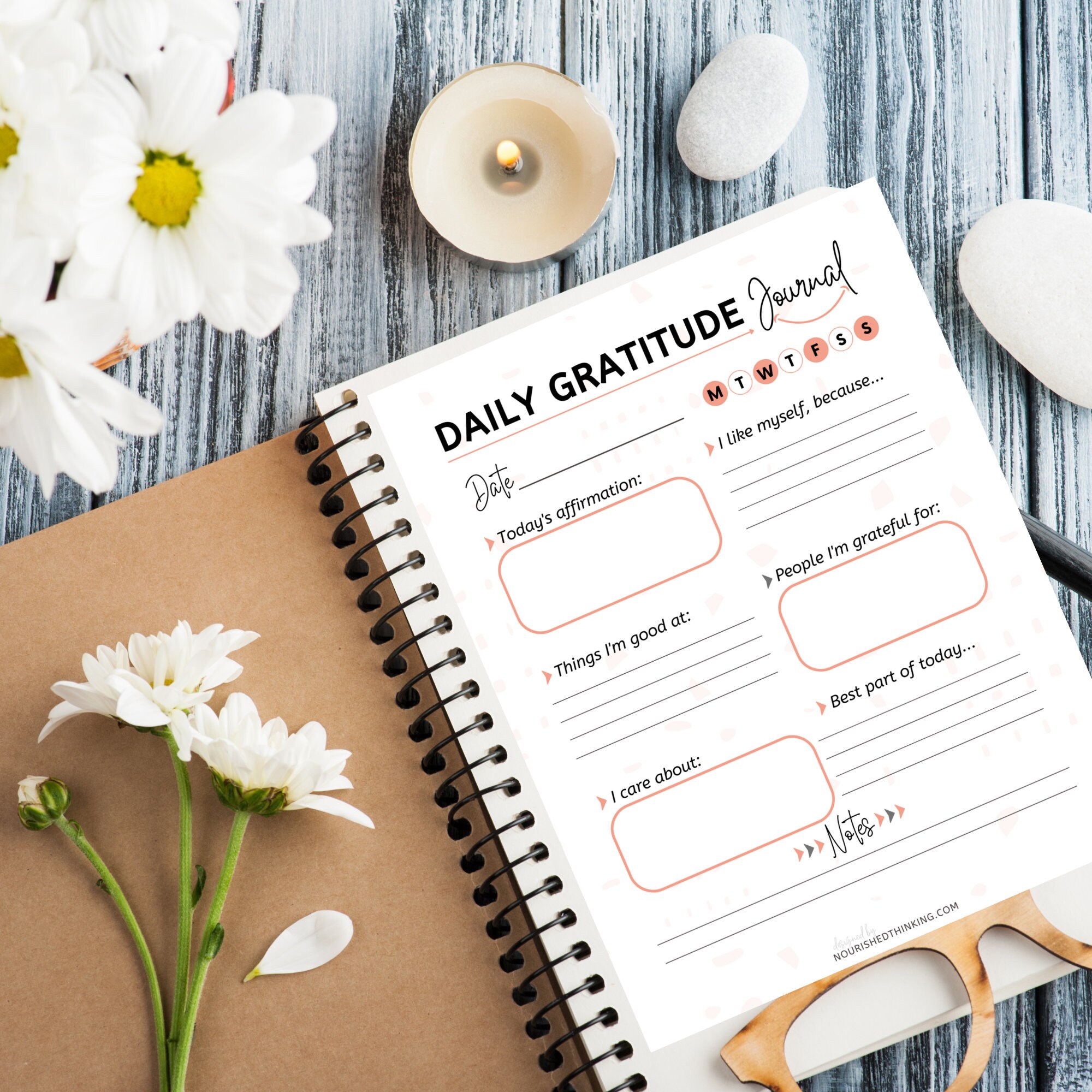 Gratitude Journal Printable Gratitude Printable Mindfulness Journal ...