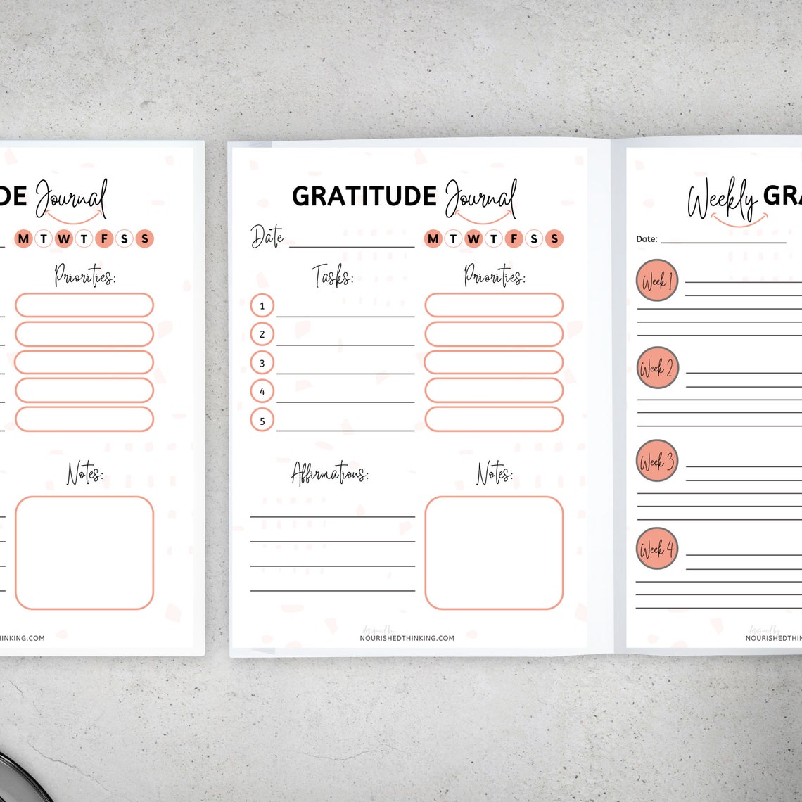 Gratitude Journal Printable Gratitude Printable Mindfulness Journal ...