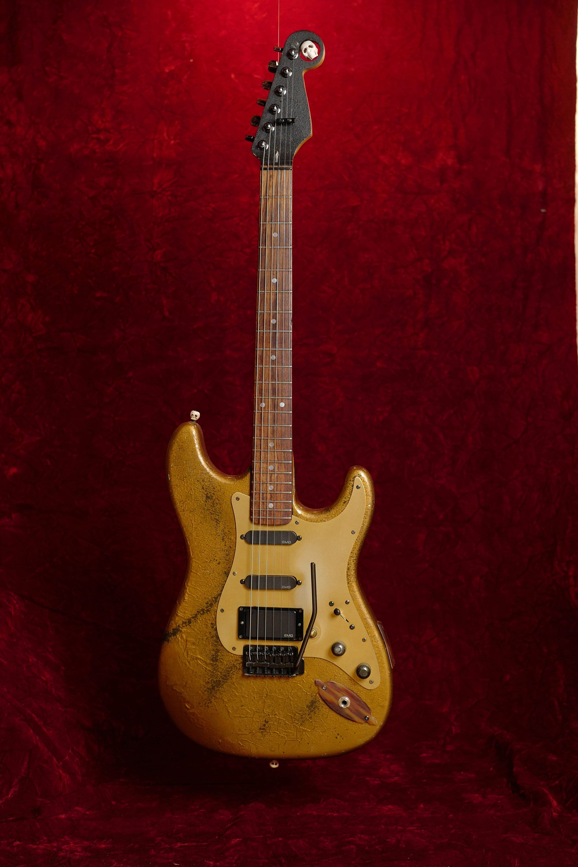 Skull Caster Custom Art Electric Guitar - Etsy