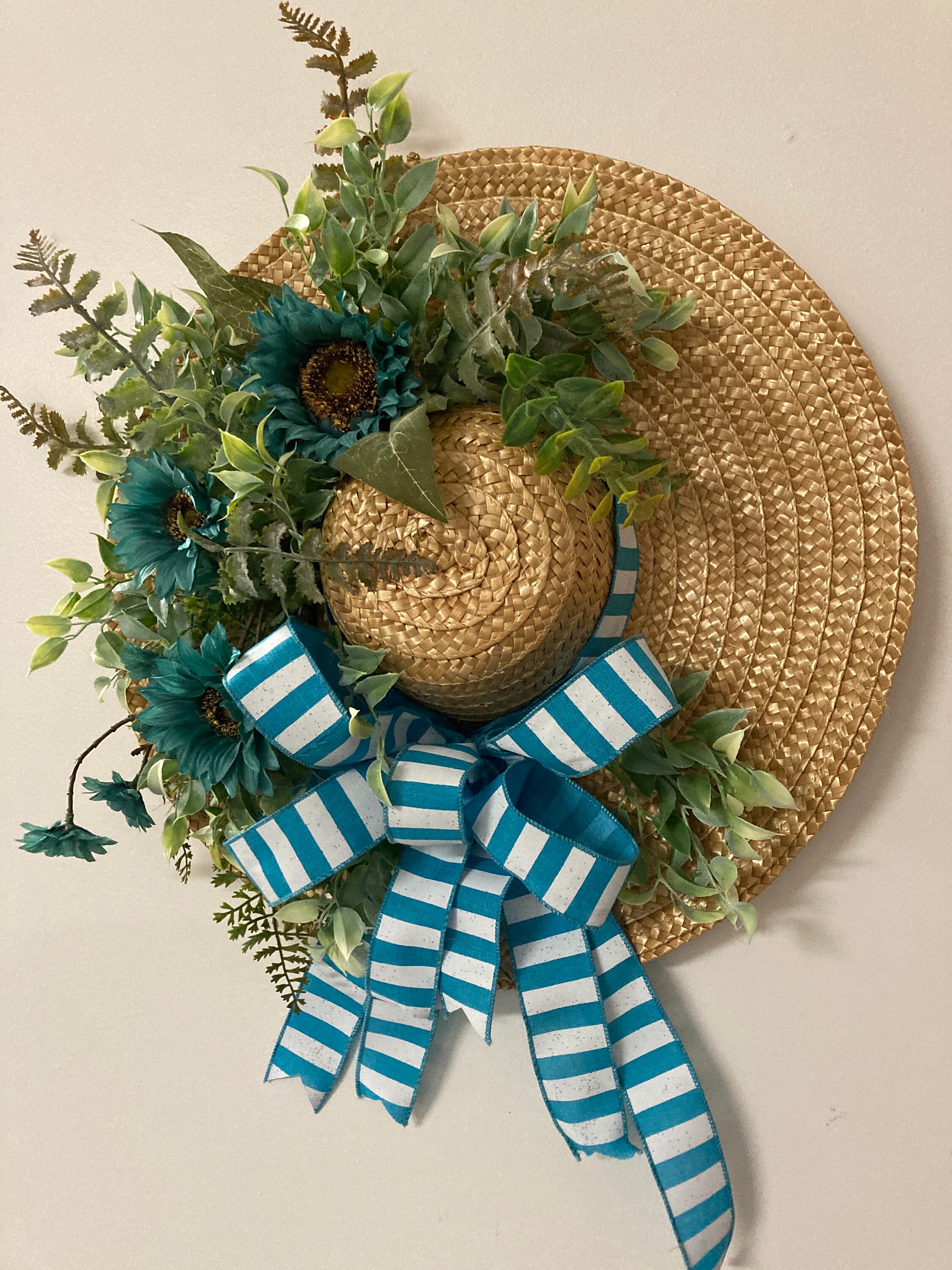 Summer Hat Door Wreath - Etsy