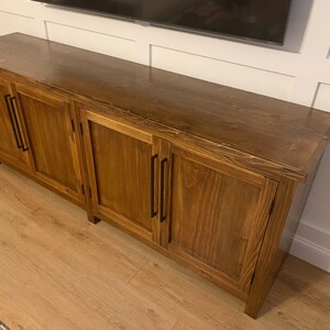 Custom Made Pine Media Console With Storage Space - Etsy