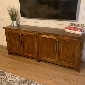 Custom Made Pine Media Console With Storage Space - Etsy