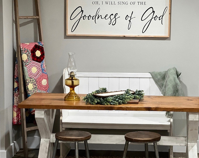Christian Wall Decor - Goodness of God Song Sign - Song Lyrics Wall Art ...