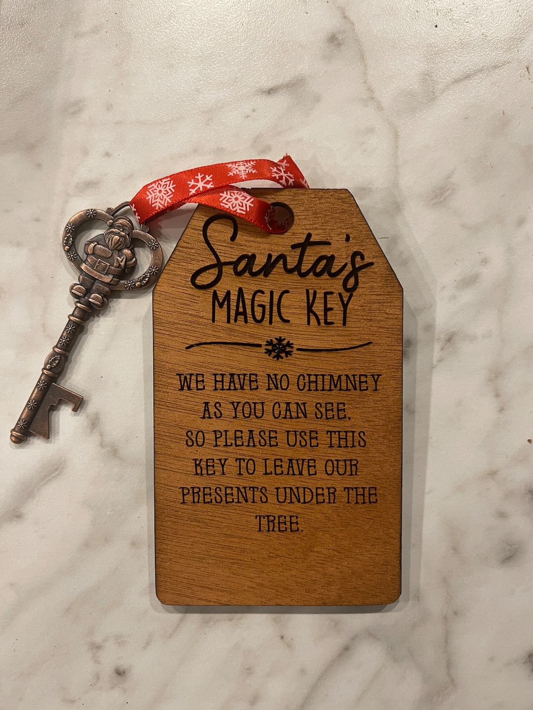 Santa's Magic Key With Tag for Homes, Without Chimneys : - Etsy