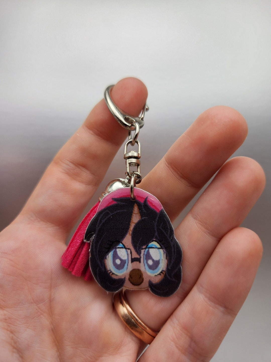 Graphic Custom Acrylic Resin Character Keychain - Etsy
