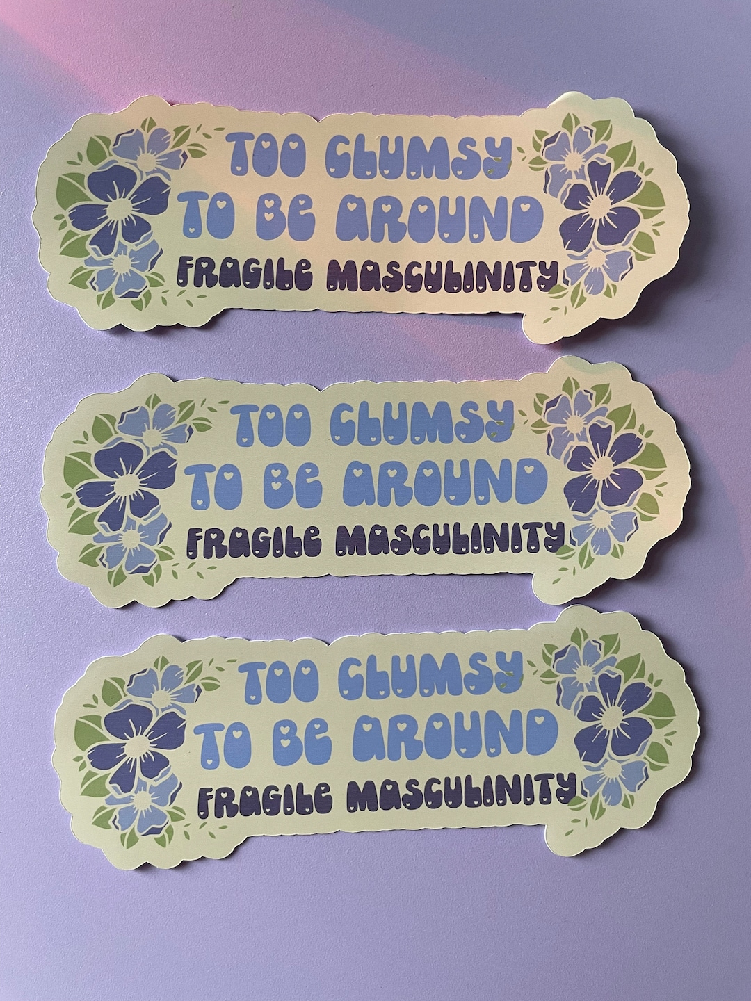 Fragile Masculinity Sticker - Etsy