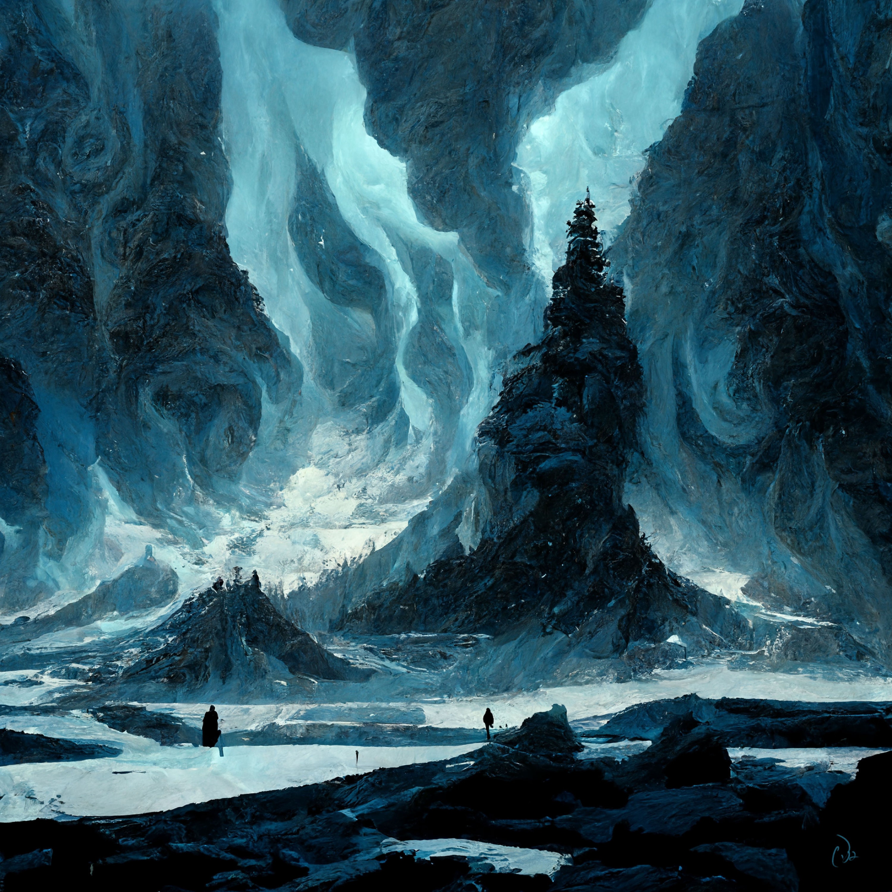 IN STOCK: Jotunheim Human/ai Hybrid Art Print or Gallery Wrapped Canvas ...