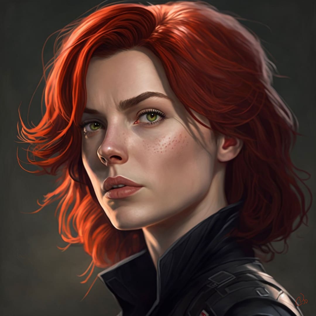 PRE-ORDER: Marvel-inspired Natasha Romanov 1 - Human/ai Hybrid Art ...