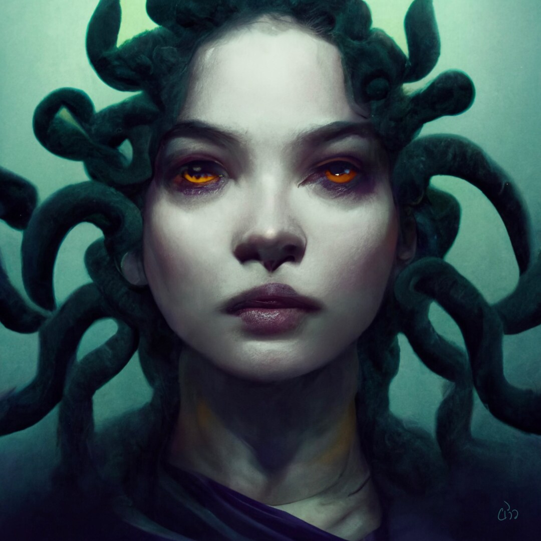 PRE-ORDER: Medusa Human/ai Hybrid Art Print - Etsy