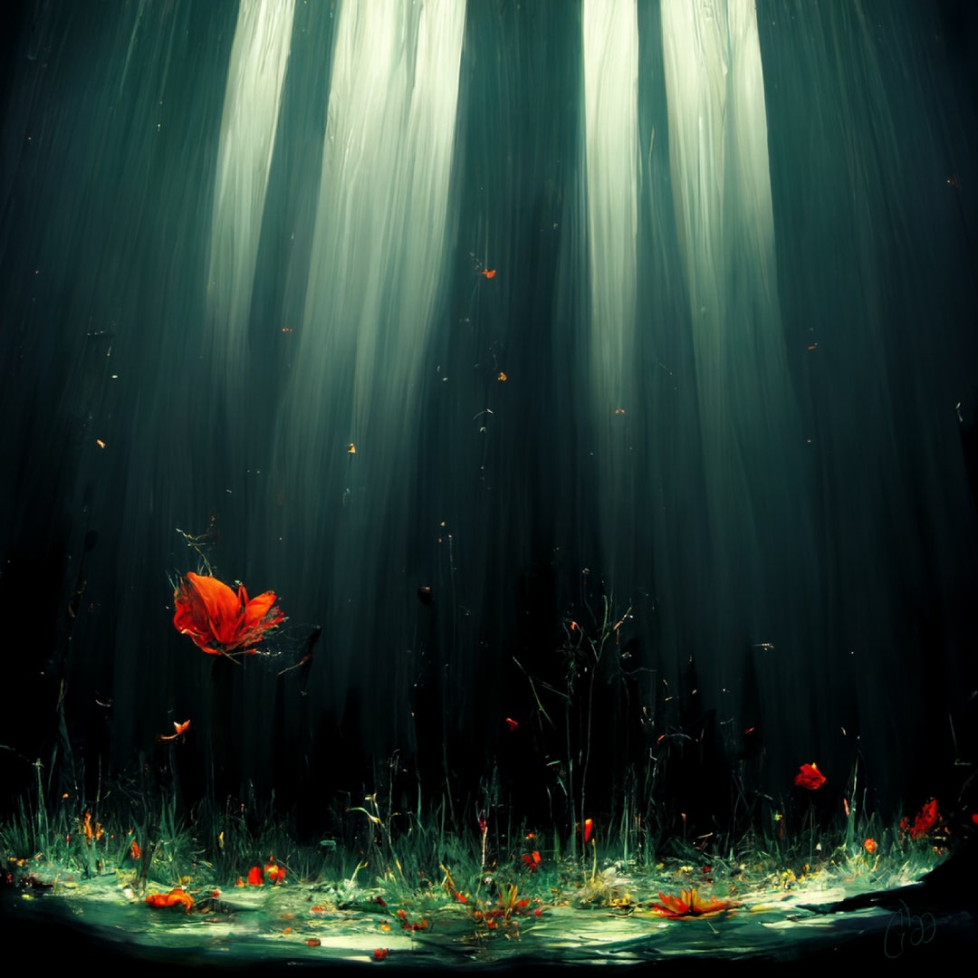 IN STOCK: Water or Forest Human/ai Hybrid Art Print or Gallery Wrapped ...