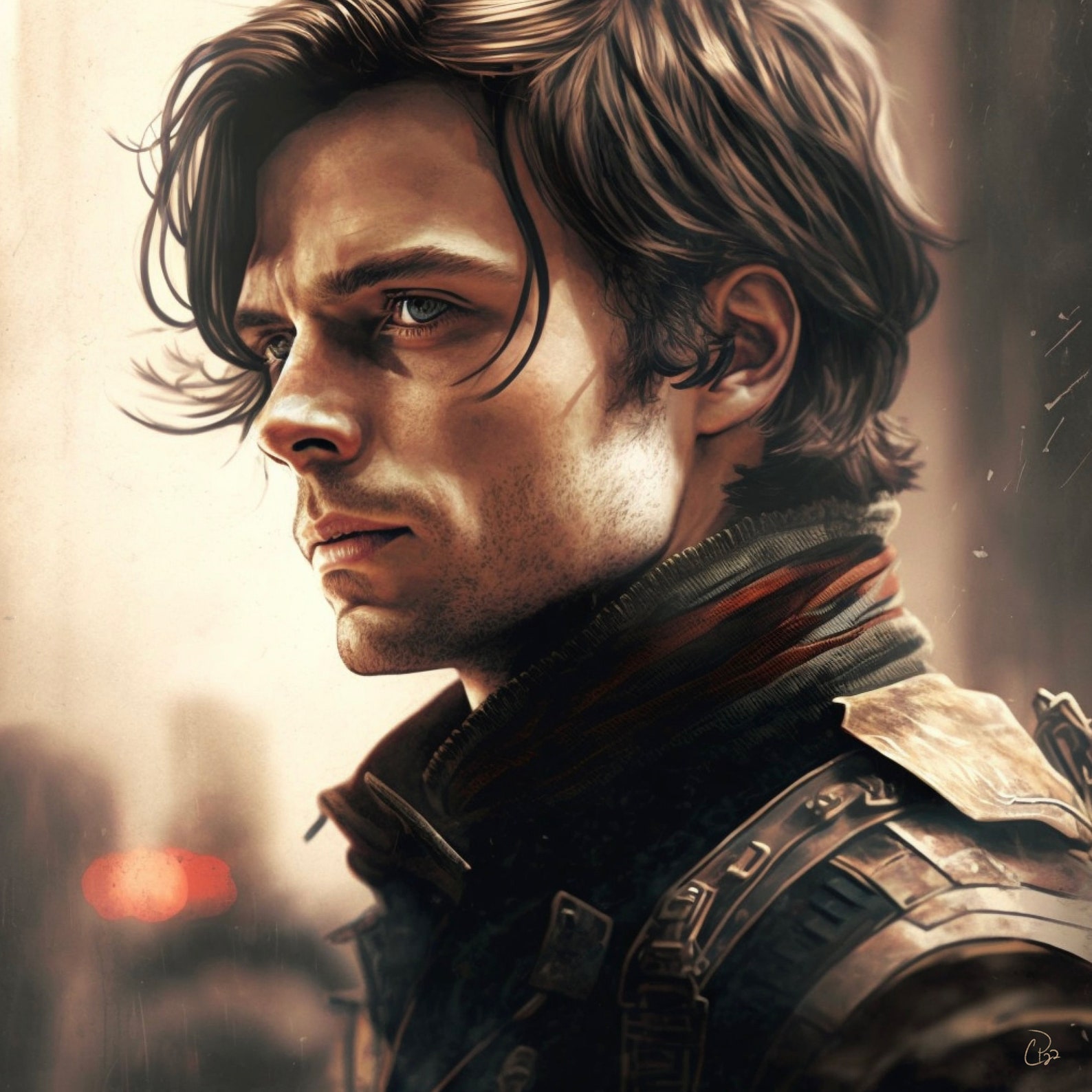 IN STOCK: Marvel-inspired Bucky Barnes 2 Human/ai Hybrid Art Print or ...