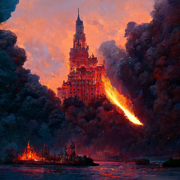 Atlantis Art Painting - Etsy