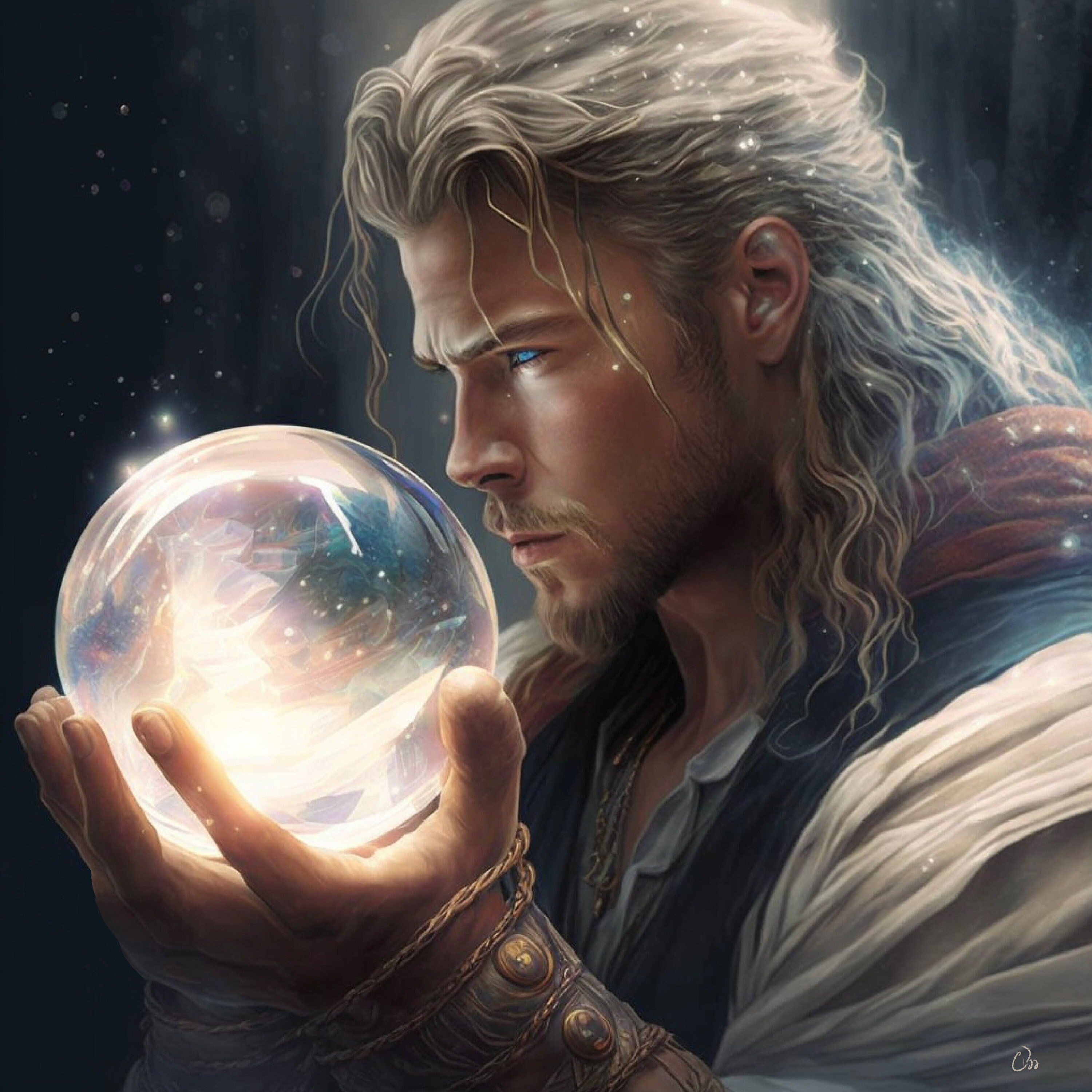 Marvel-inspired Sorcerer Thor Human/ai Hybrid Art Print or Gallery ...