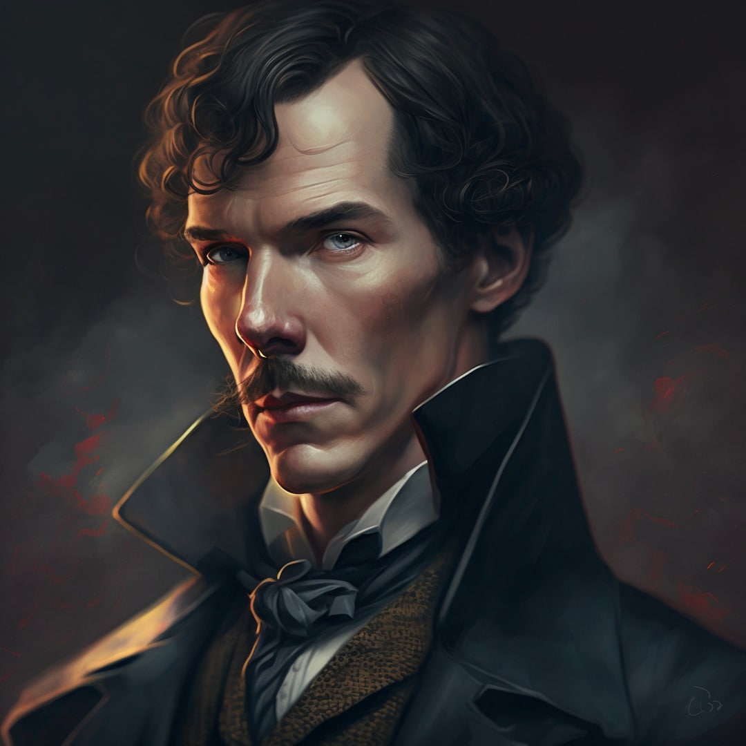 Sherlock-inspired Portrait Human/ai Hybrid Art Print or - Etsy