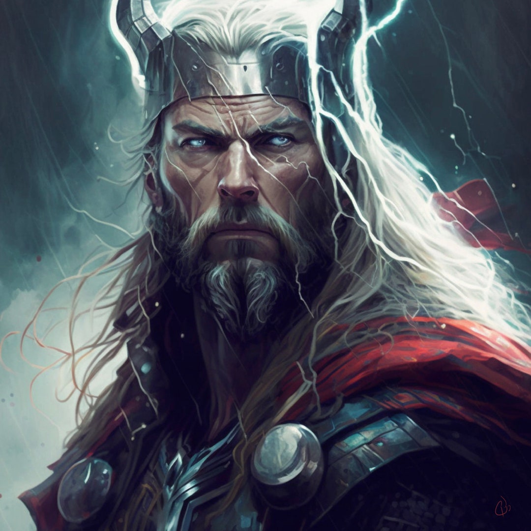 PRE-ORDER: Marvel-inspired Thor 3 Human/ai Hybrid Art Print - Etsy