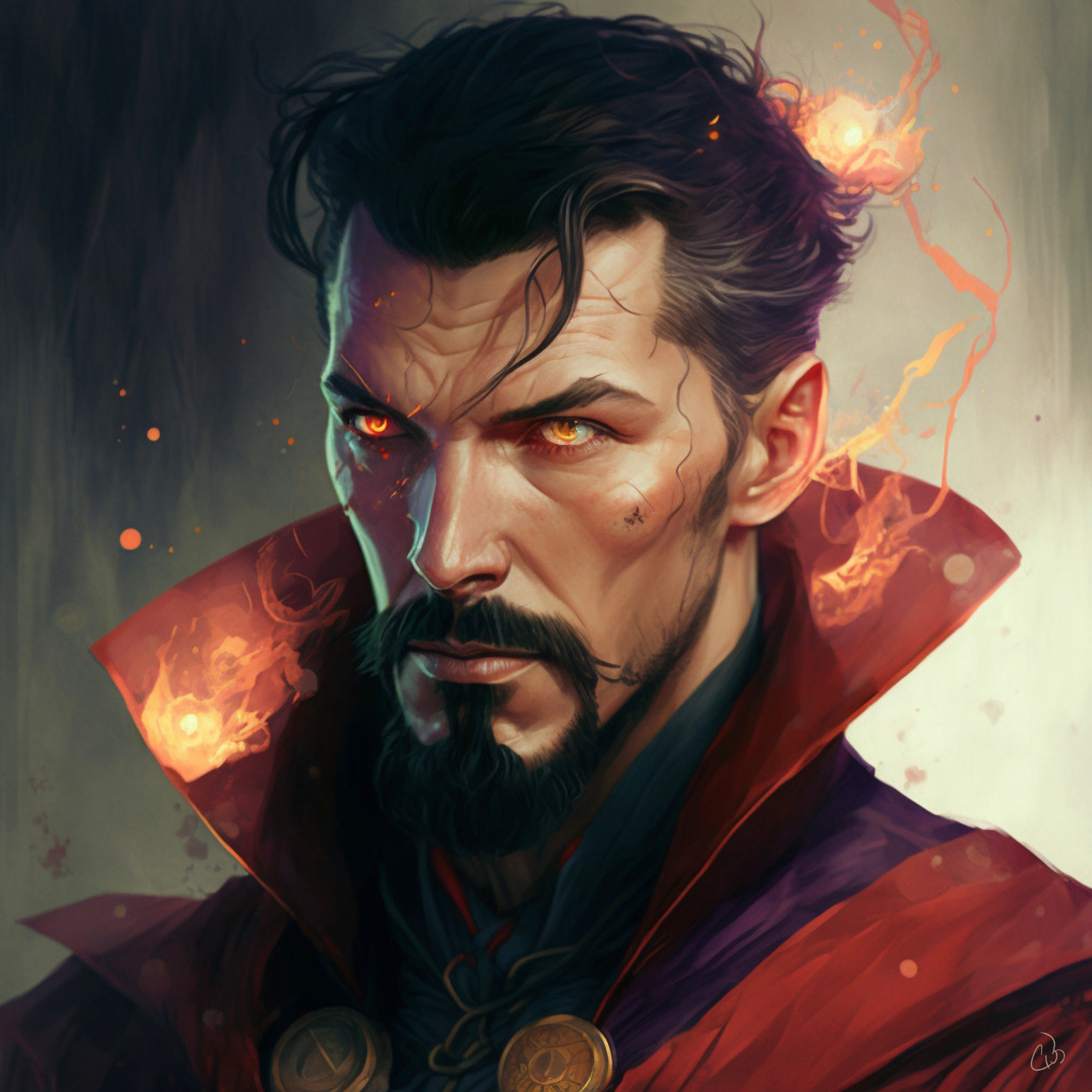 Pre Order Marvel Inspired Doctor Strange 3 Humanai Hybrid Etsy