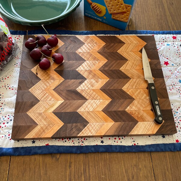 Chevron Cutting Board - Etsy