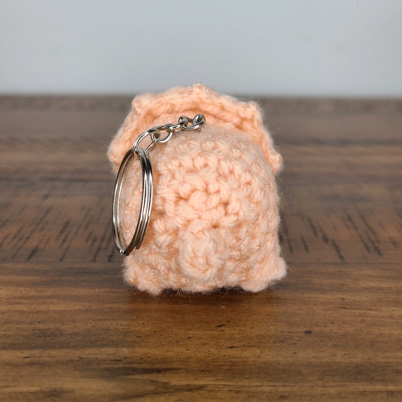 Dinosaur Keychain Crochet Triceratops Keychain Handmade Amigurumi ...