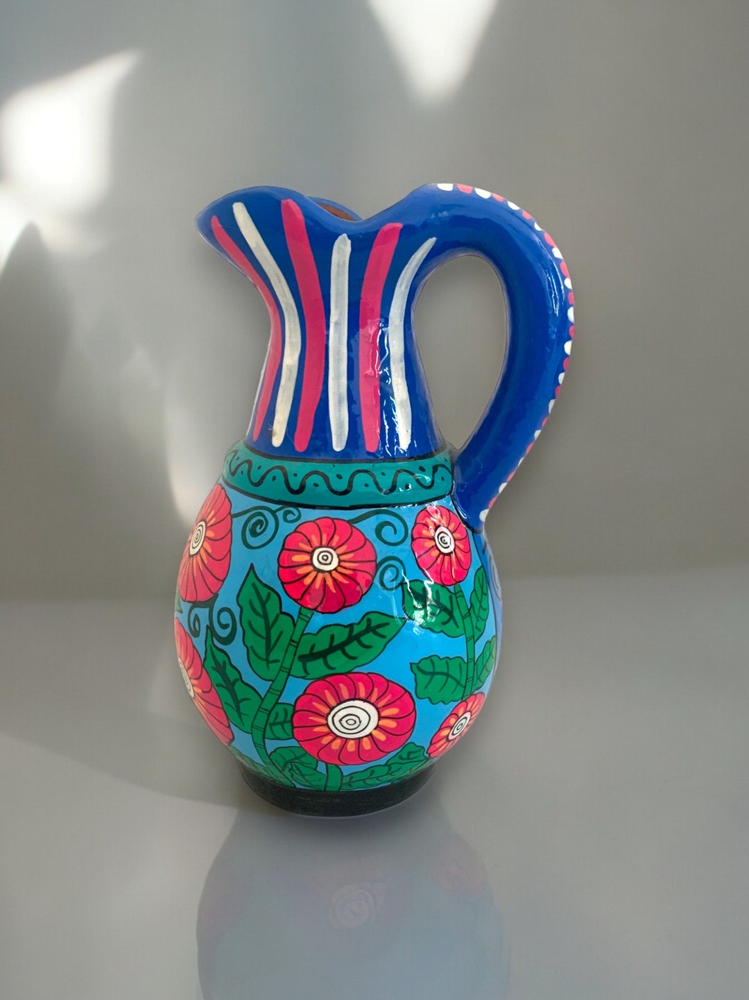 Mexican Authentic Pitcher Talavera Pitcher - Etsy