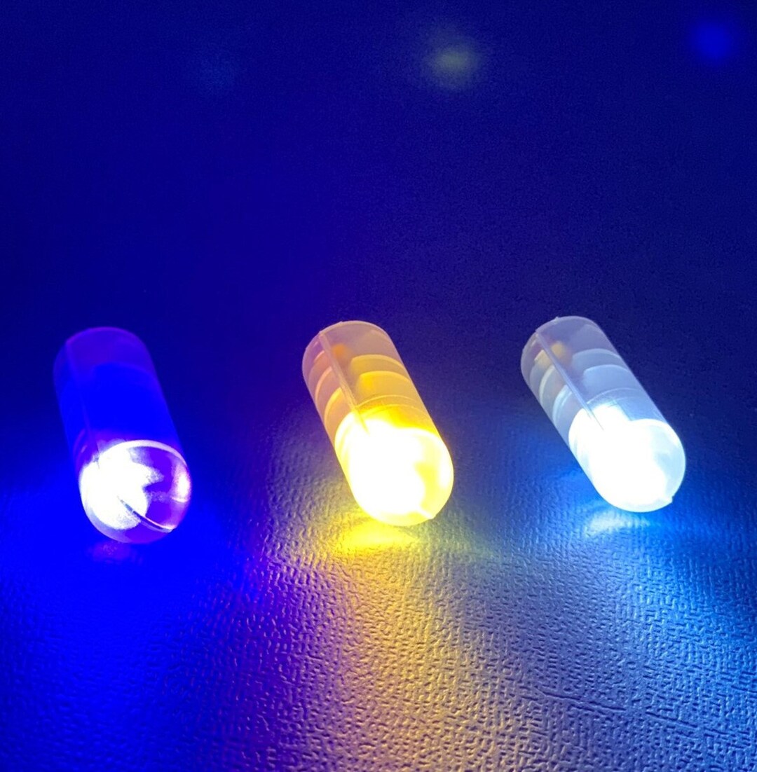 Set of 3 Mini LED Light Bulbs With Switch, Oblong, Mini Fairy Lights ...
