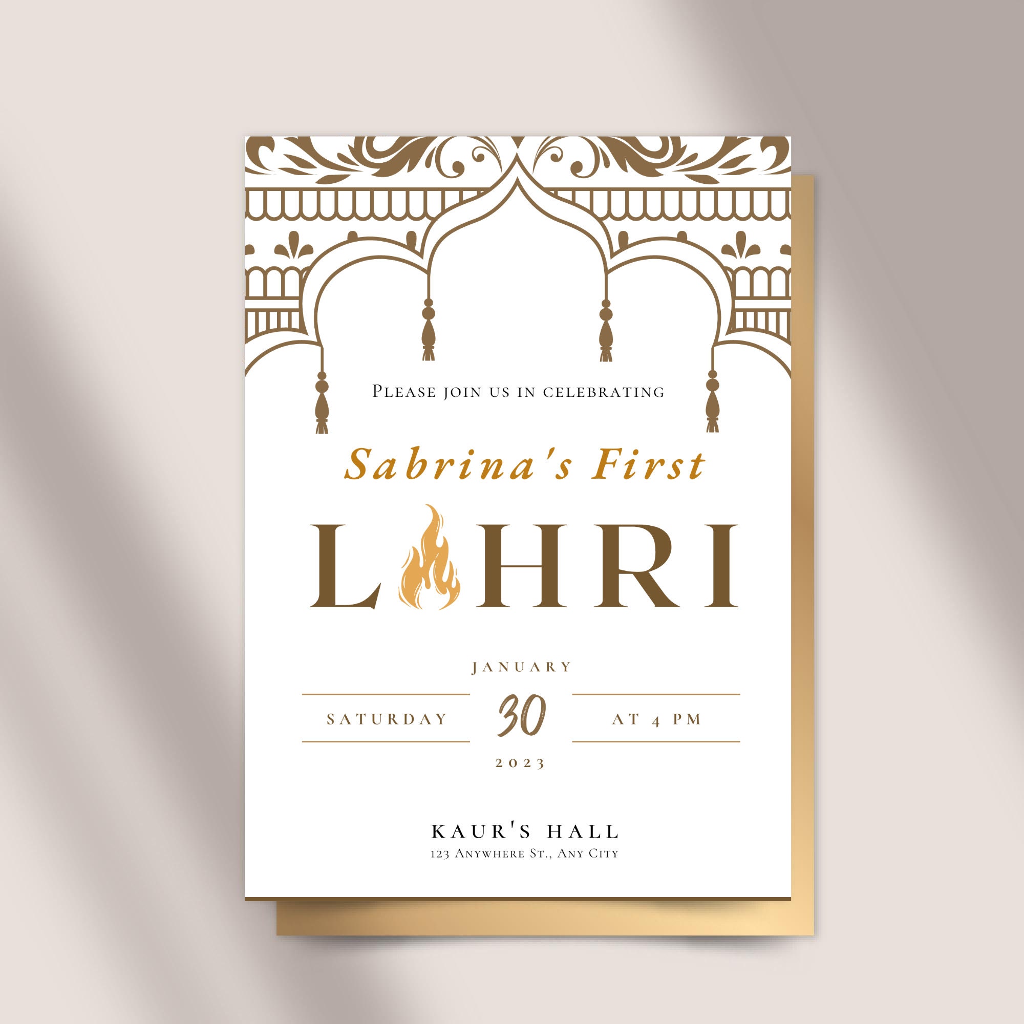 Lohri Invitation | Lohri Celebration | Editable DIY | Digital Download ...