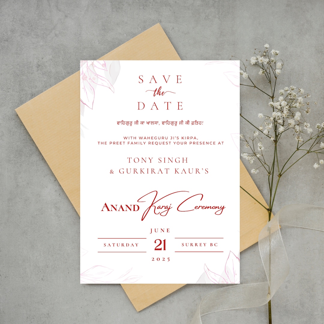 Save the Date Invitation | Wedding Invitation | Digital Invite | DIY ...