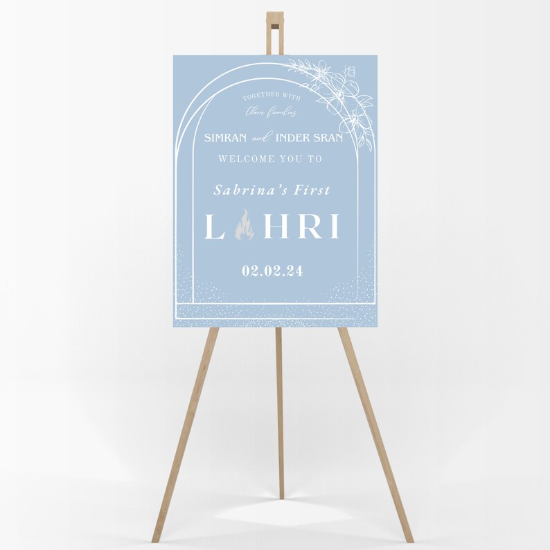 Lohri Welcome Sign | Lohri Celebration | Editable DIY | Digital ...