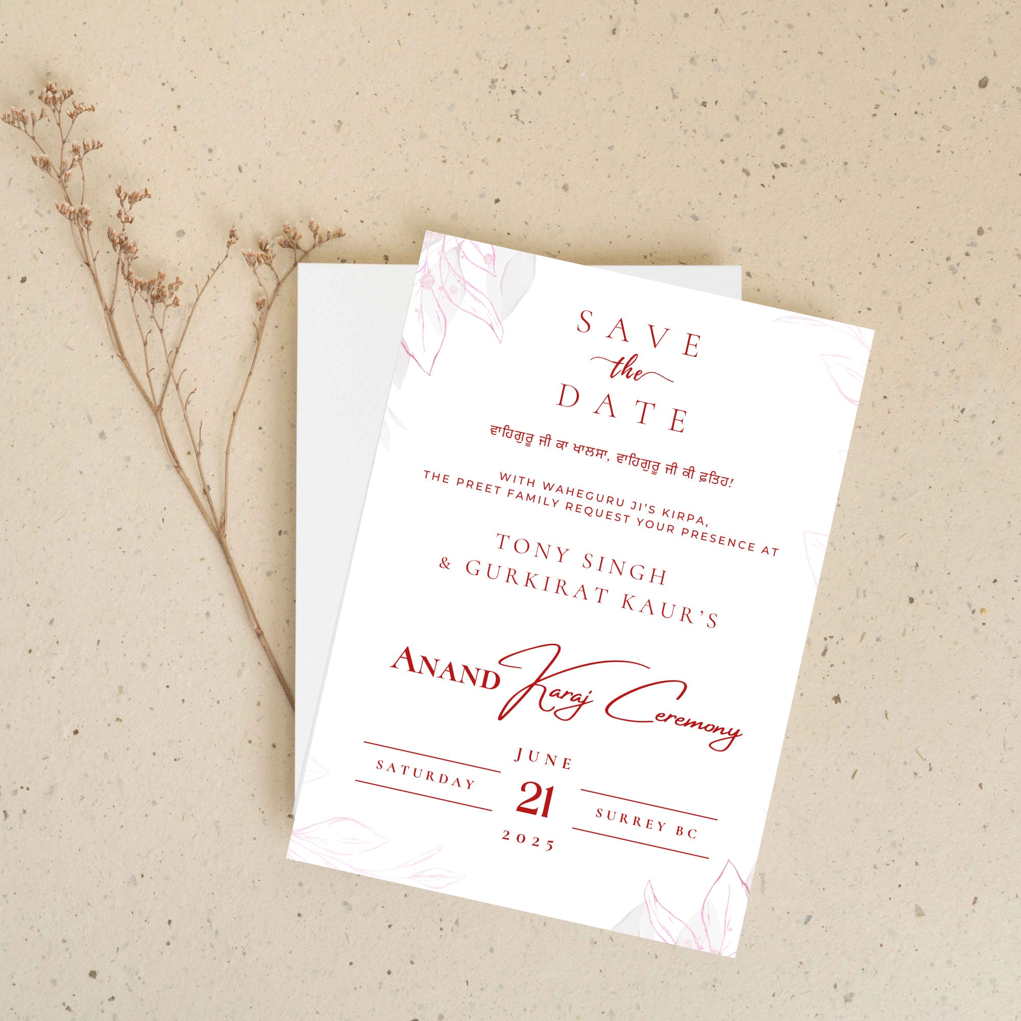 Save the Date Invitation | Wedding Invitation | Digital Invite | DIY ...