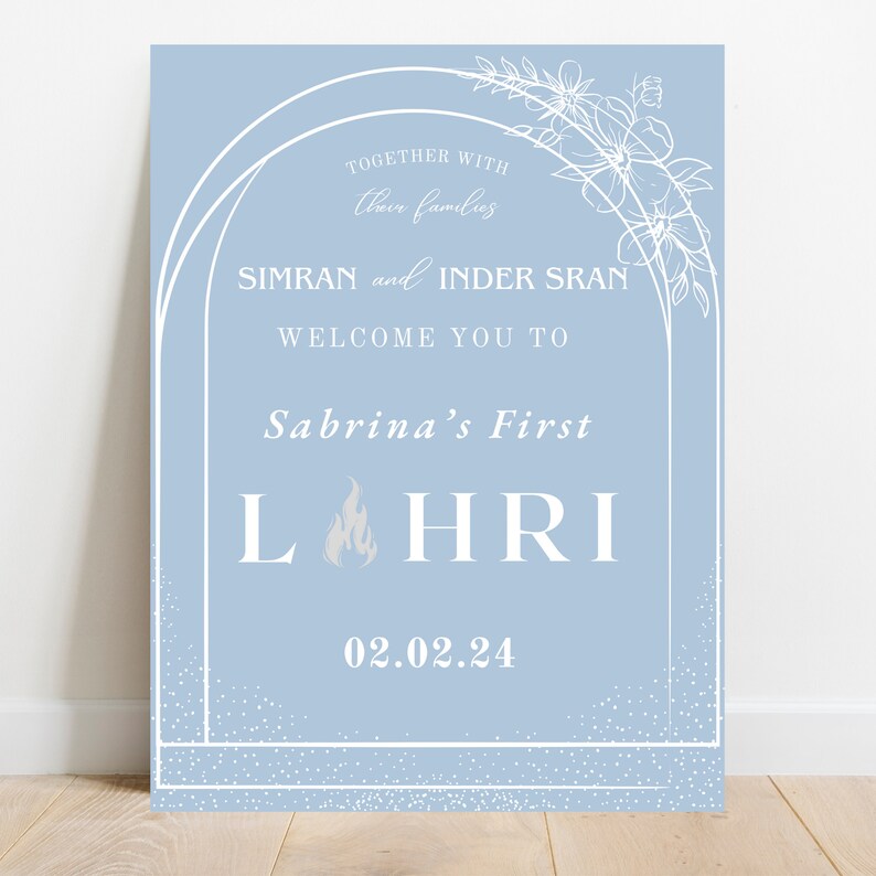 Lohri Welcome Sign | Lohri Celebration | Editable DIY | Digital ...