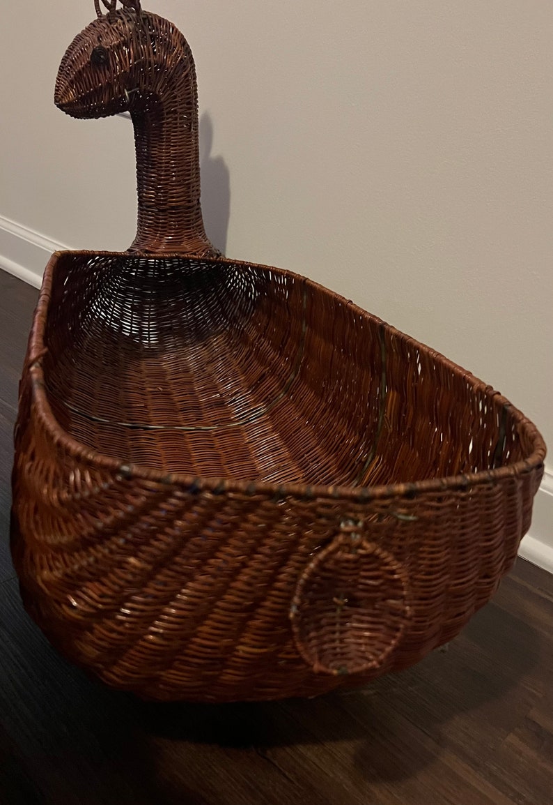 Extra Large Wicker Deer Basket - Etsy