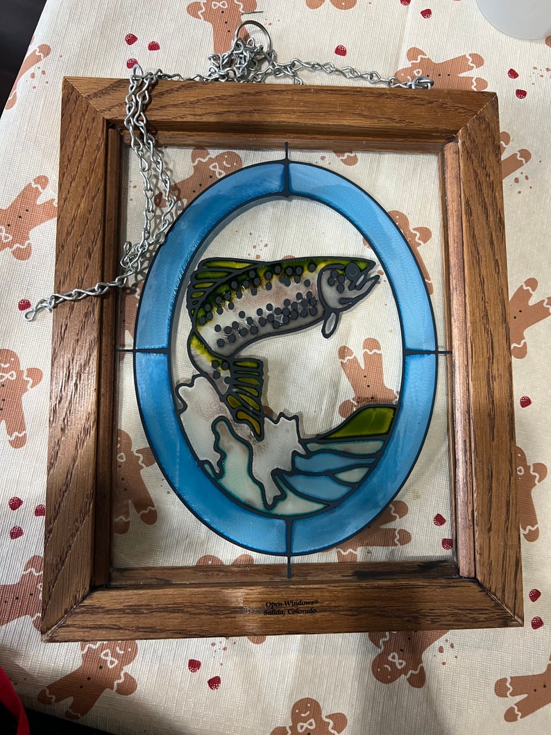 Bass Fishing Stained Glass Frame - Etsy