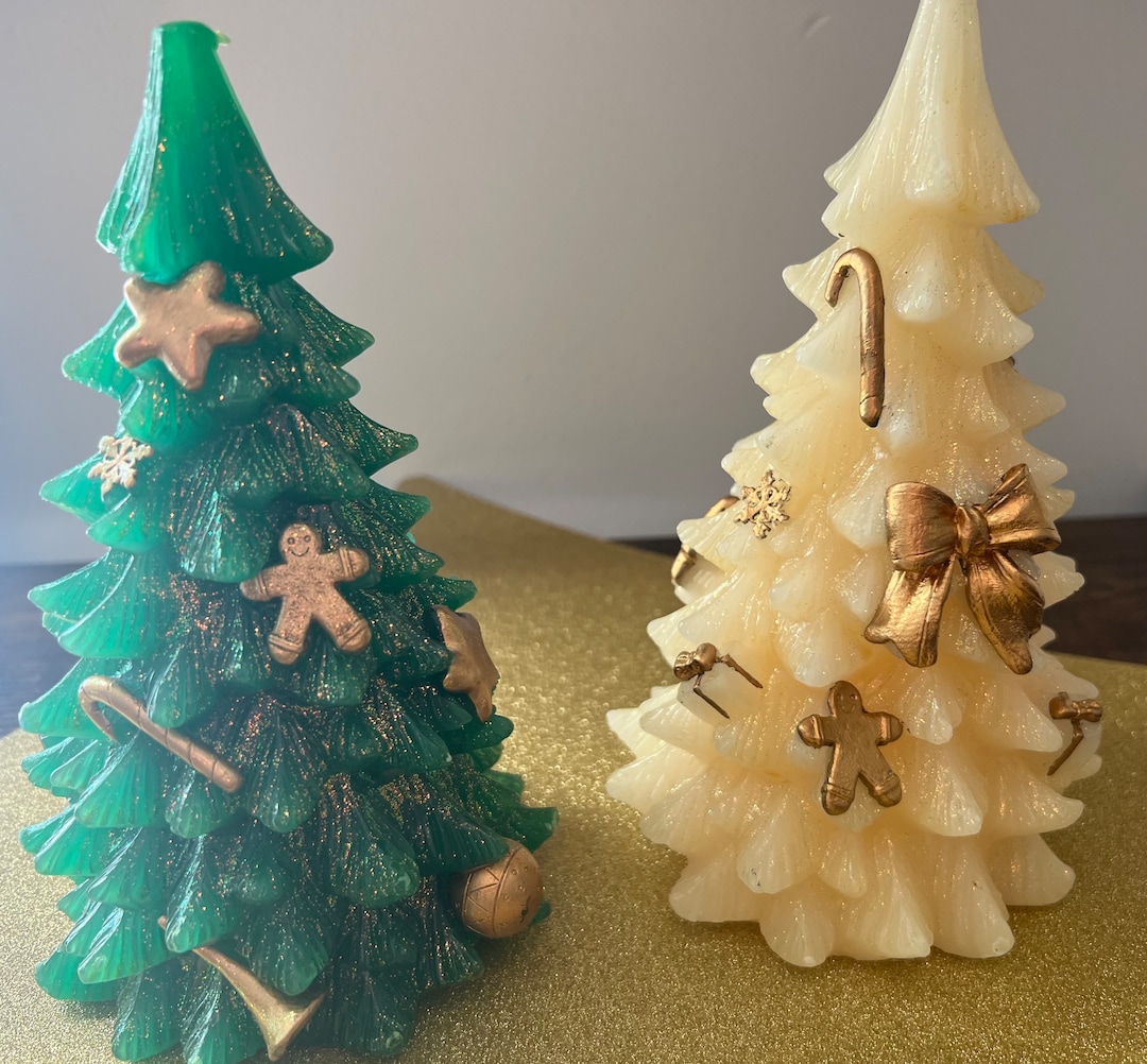 Vintage Christmas Tree Candles - Etsy