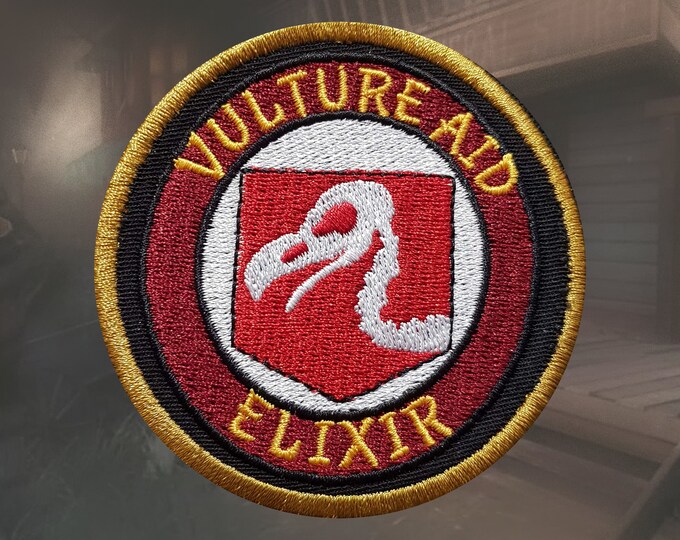 Custom Embroidered Ø3" Ø7.6cm Patch BLACK OPS ZOMBIES 'vulture Elixir ...
